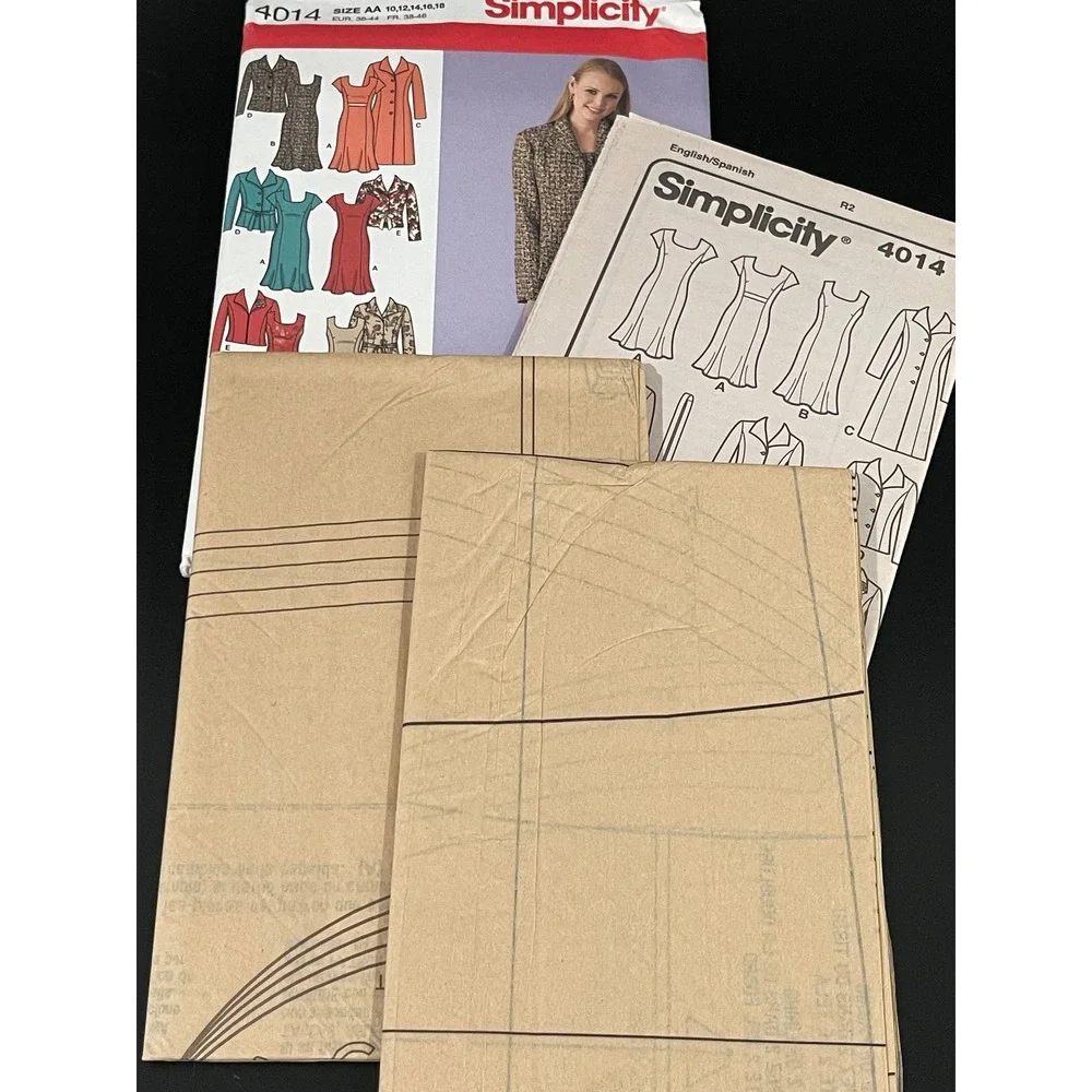 Simplicity | Art | 0208 Simplicity 404 Pattern Misses Dress Jacket Suit ...
